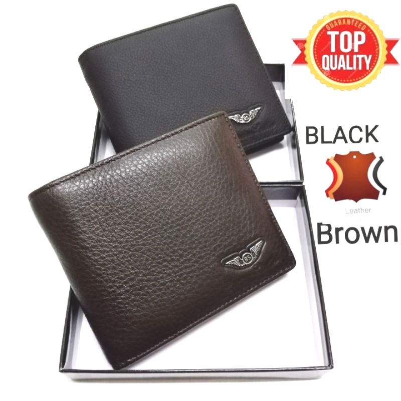 BS Men Wallet Leather (with box) lelaki dompet smart quality baik BS ...