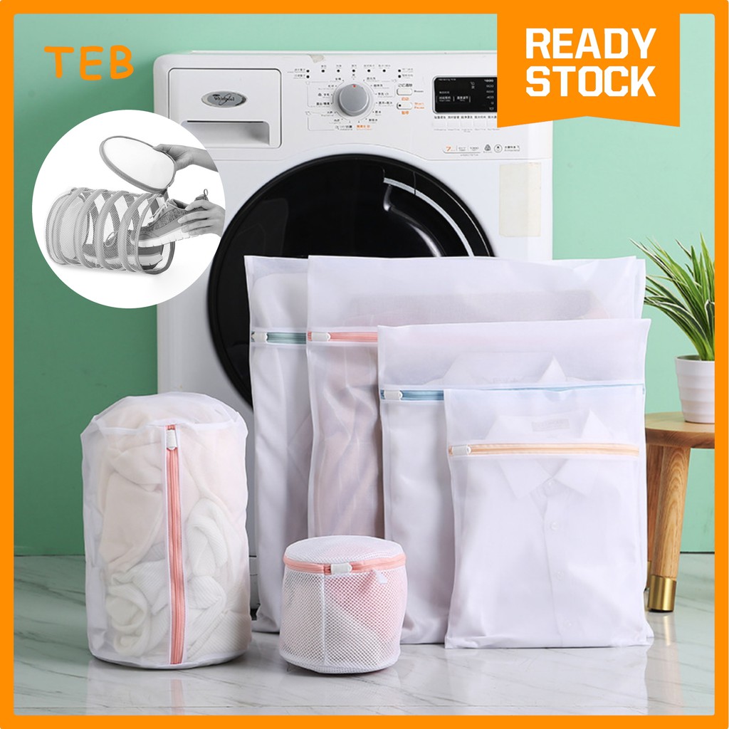 Beg Dobi dengan Zip & Beg Basuh Bra Pelindung Pakaian | Laundry Mesh ...