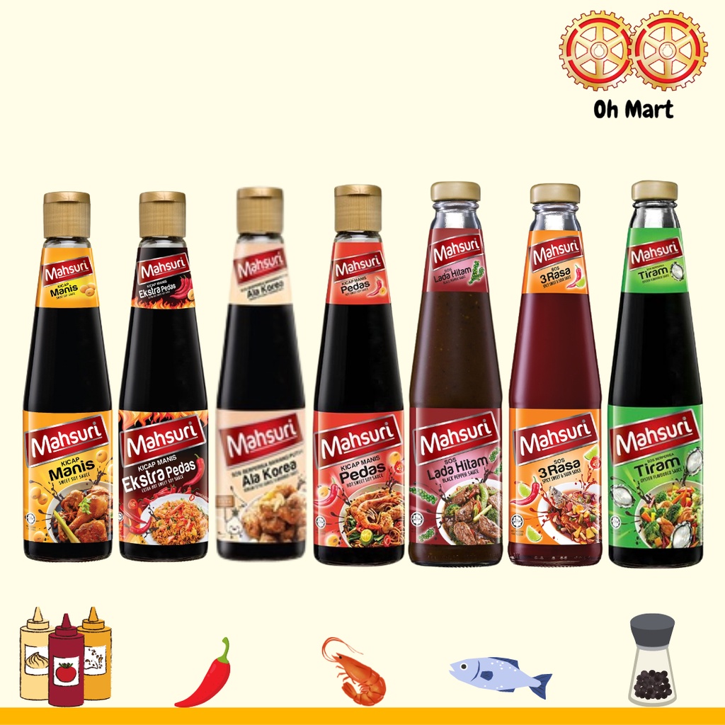 Mahsuri Sos 3 Rasa/Lada Hitam/Titam/Ekstra Pedas/Ala Korea410/490/530ml ...