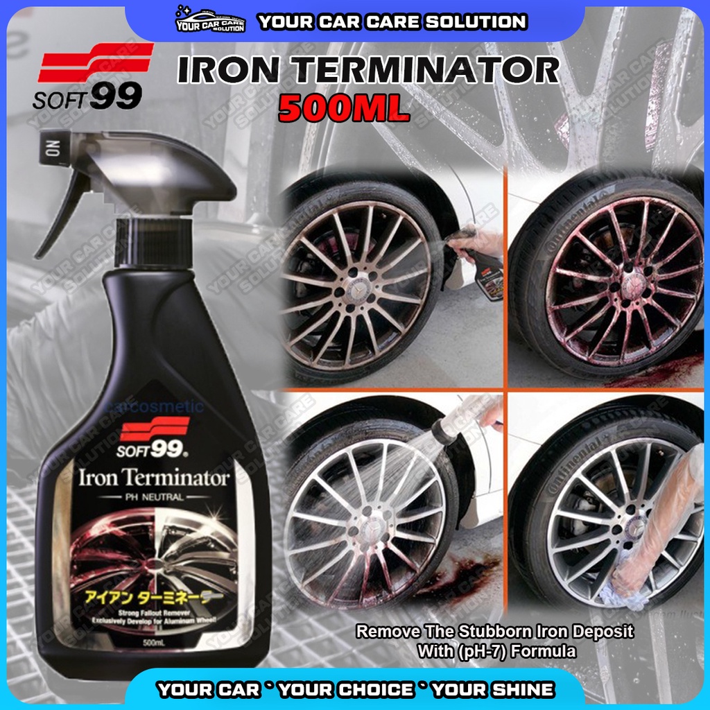 Soft 99 Iron Terminator 500ML Sport Rim Wheel Cleaner For Car Motorbike ...