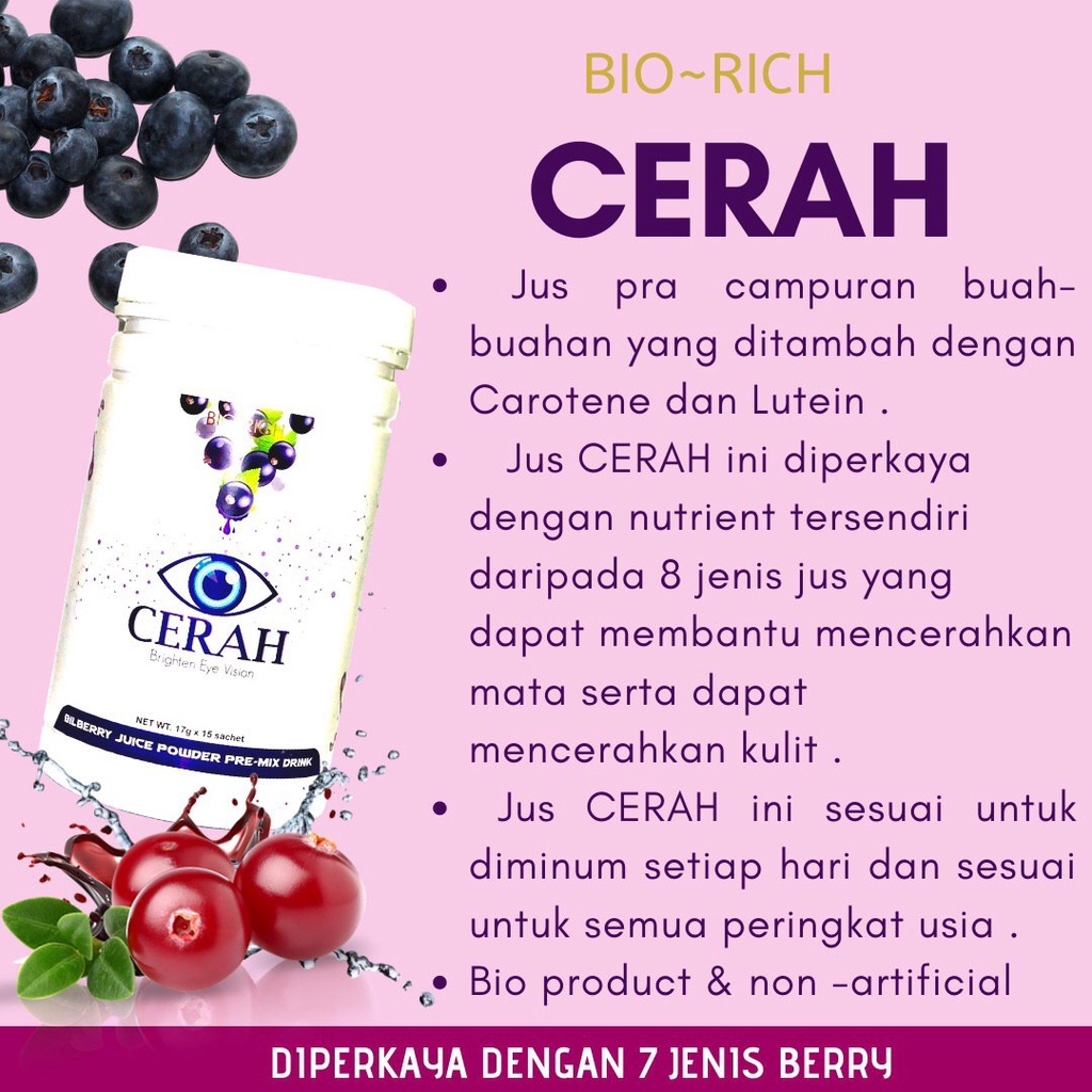 MATA RABUN - JUS SERBUK MINUMAN Untuk mencergaskan MATA yang letih ...