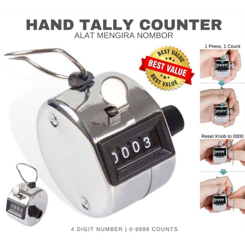 Stainless Steel Tasbih Digital Finger Hand Tally | Shopee Malaysia