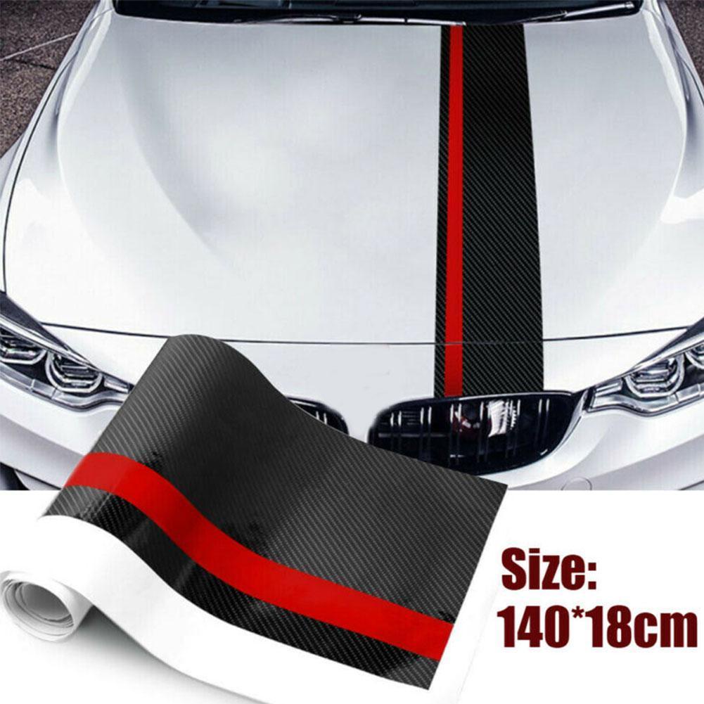 Hood Decal Bonnet Racing Stripes Engine Cover Vinyl Decal Stickers ...