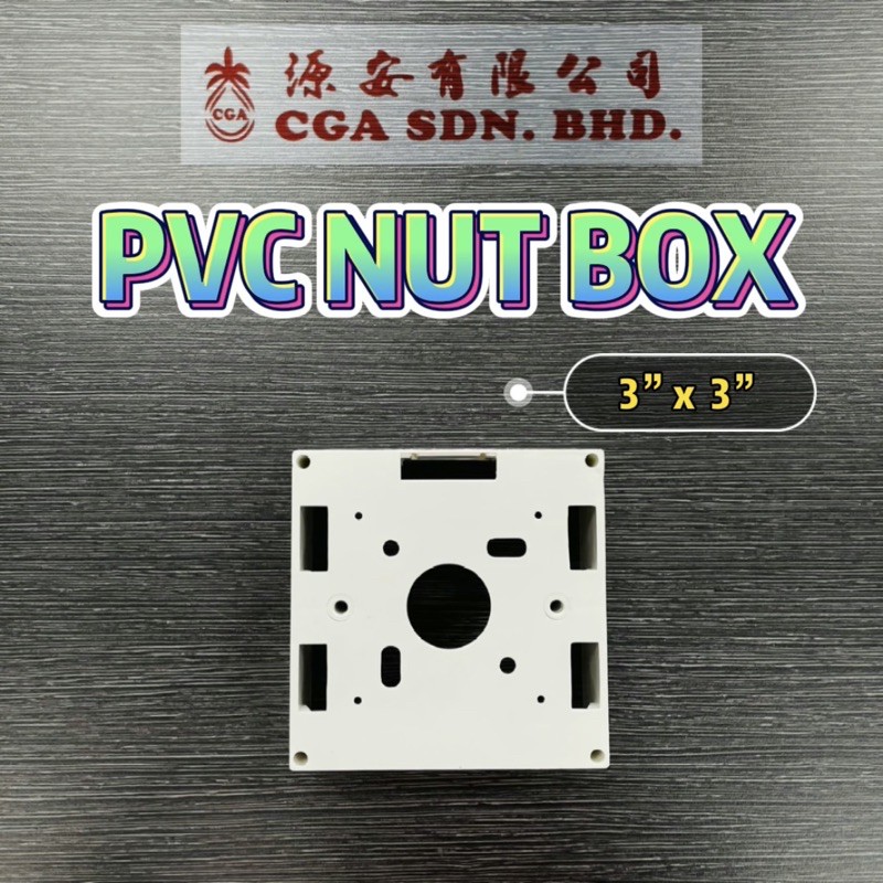 PVC NUT BOX BASE | ELECTRICAL BOX | BASE SWITCH（3”*3”/3”*6”） | Shopee ...