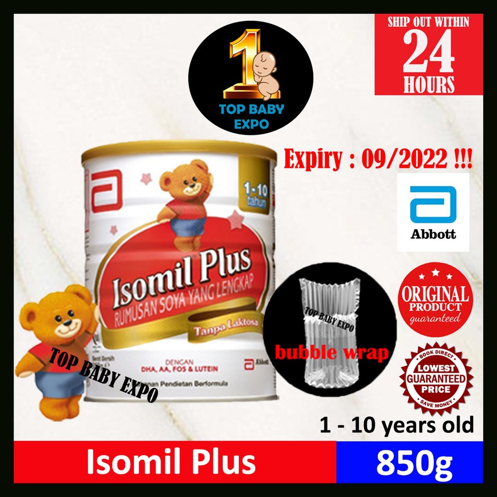 Isomil Plus (1 to 10 Years Old) (850g) Exp: 09/2022 | Shopee Malaysia