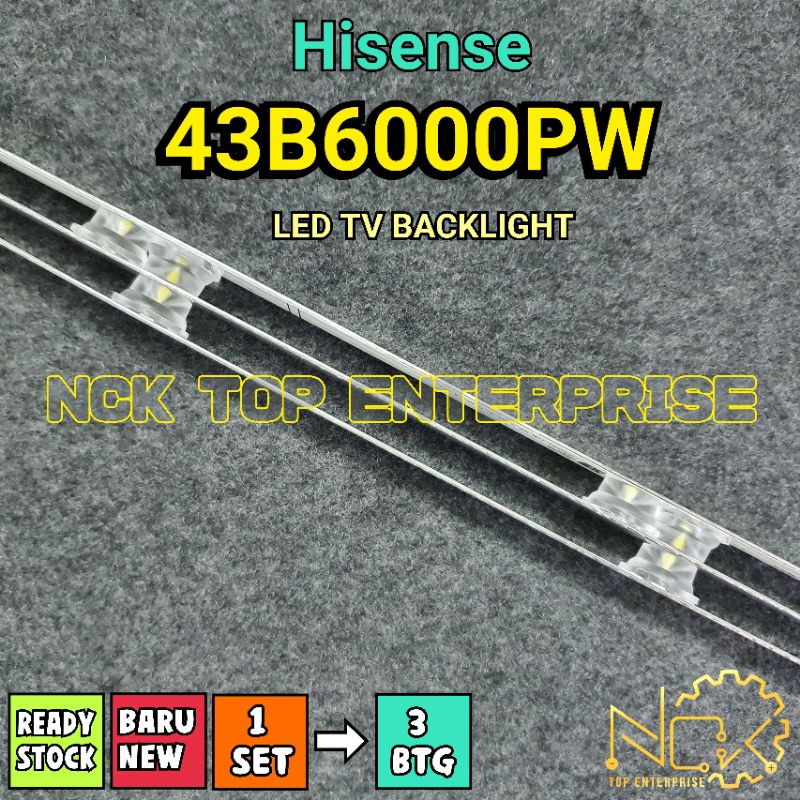 Hisense 43B6000PW LED TV BACKLIGHT NEW READY STOCK 43B6000 | Shopee ...