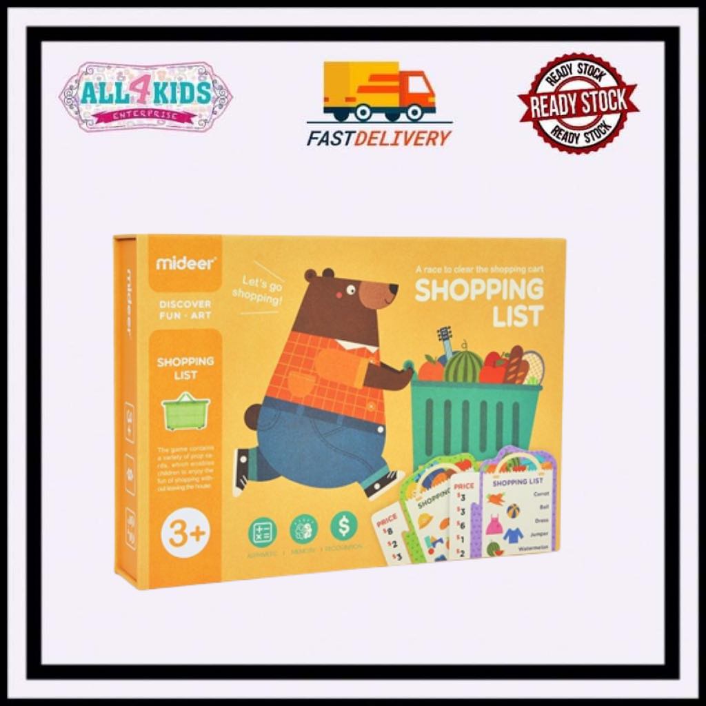 Children Shopping List Board Game for Early Learning and Bonding ...