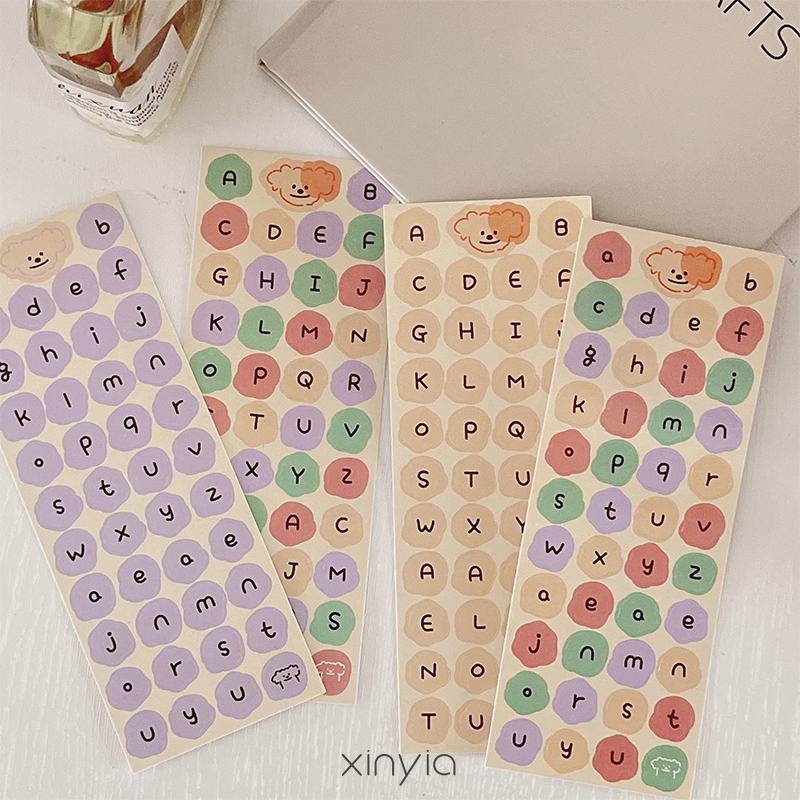 Alphabet Stickers / Color English Letters Stickers / Mini Photo ...