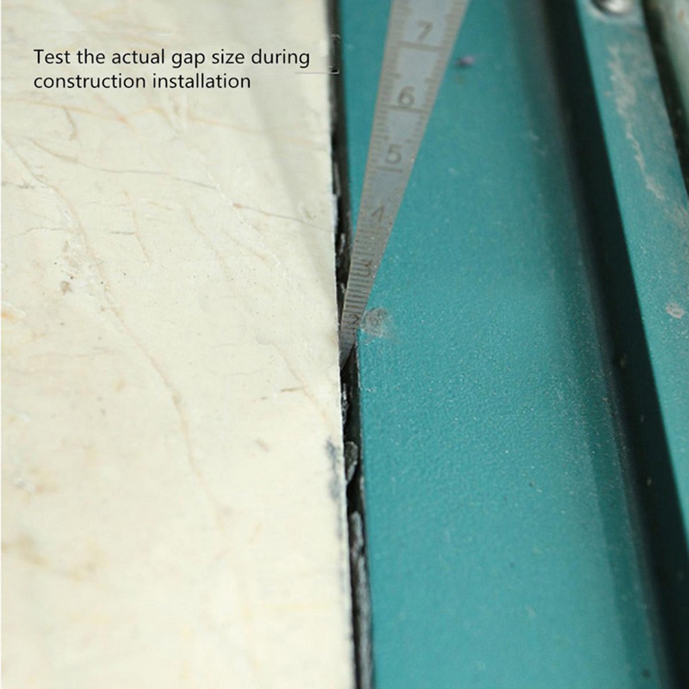 Gage Depth Ruler Taper Feeler Steel Ruler 1-150mm Gauge Silver Welding ...