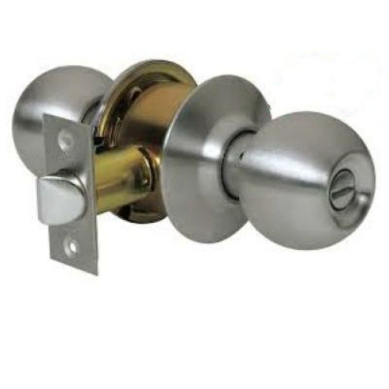 Toilet keyless cylindrical lock / Tombol tandas | Shopee Malaysia