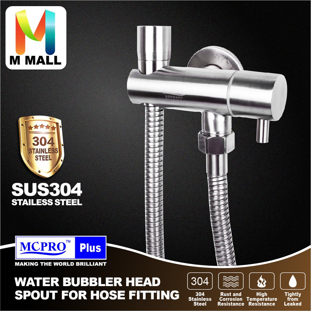 MCPRO PLUS STAINLESS STEEL SUS304 BATHROOM TOILET ANGLE VALVE & WATER ...
