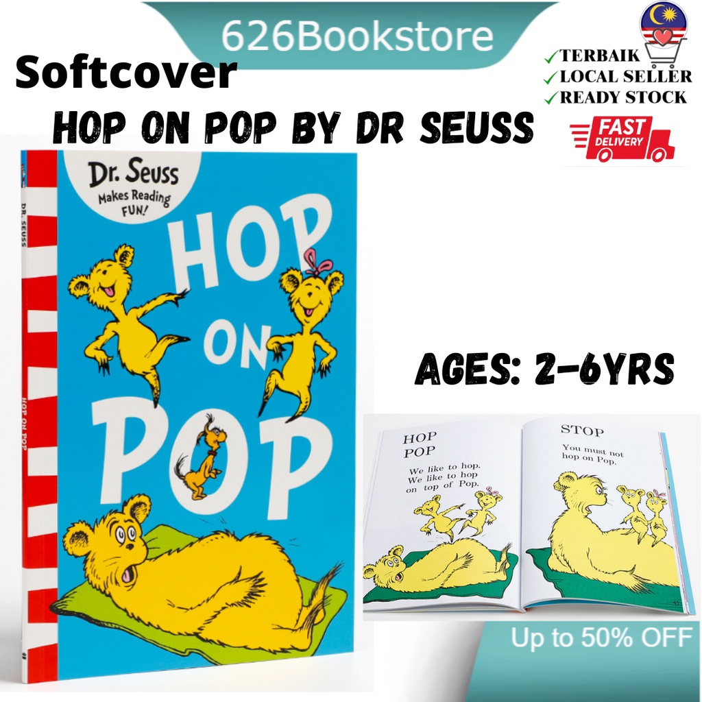 [626Book] Hop on Pop By Dr Seuss Softcover A4 Size Bedtime Storybook ...