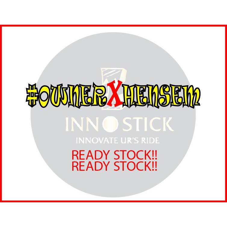 Sticker OwnerXHensem Motor Strip Transparent Sticker motor | Shopee ...