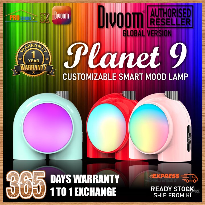 [Original] Divoom Planet 9 Smart Mood Cordless Table Lamp with ...