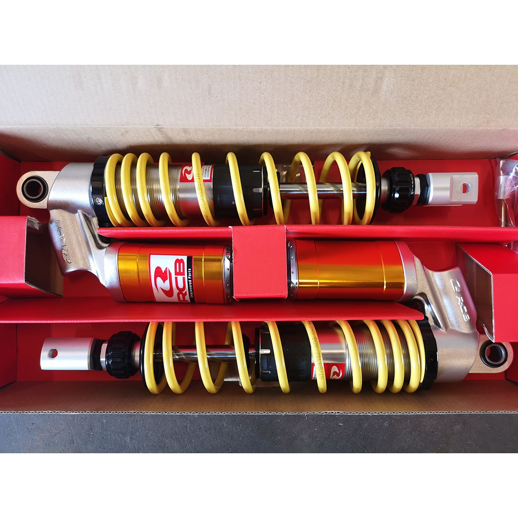 RACING BOY RCB ABSORBER XMAX SB5 SERIES (348mm) - YELLOW / TITANIUM ...