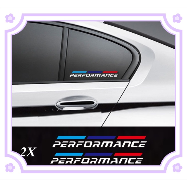 2pcs M Power Performance Car Windows Sticker For BMW E36 E39 E46 E60 ...