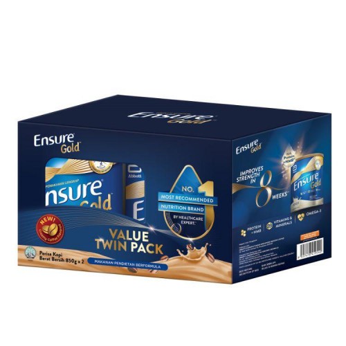 Ensure Gold Vanilla Twin Pack 850g x 2 FREE BACKPACK | Shopee Malaysia
