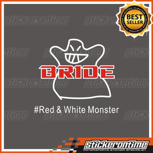 Sticker BRIDE Racing Seat Honda Toyota Myvi Civic EK FIT GK JAZZ ...