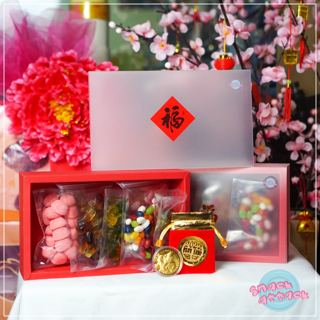NEW 🔥 CNY Prosperity Box Gift Set Gummy Sweets Candy Snacks Present ...