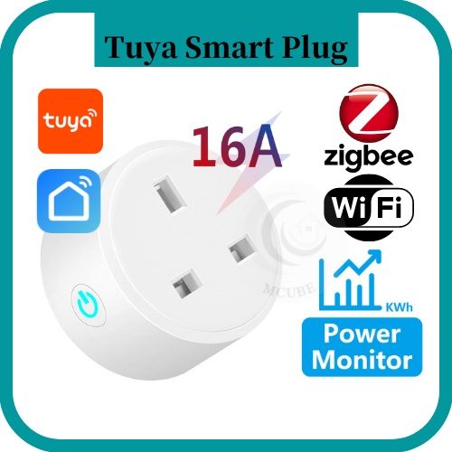 Tuya Smart life Wifi Zigbee Smart Plug Smart Socket 16A Smart UK Plug ...