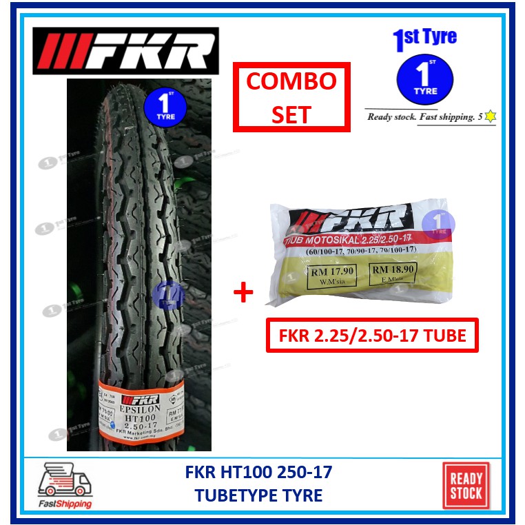 *COMBO SET*FKR MOTORCYCLE TYRE COMBO! HT100, HT200 TUBETYPE WITH FKR ...