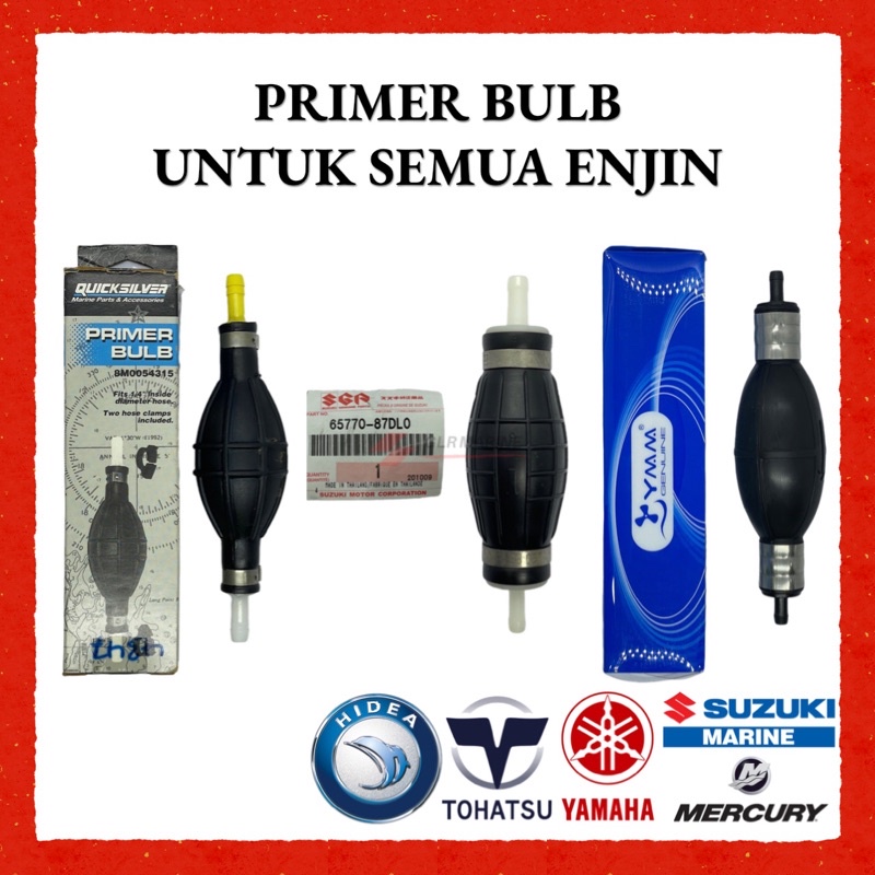 PRIMER BULB SUZUKI YAMAHA MERCURY TOHATSU HAND PUMP OUTBOARD SPAREPARTS ...