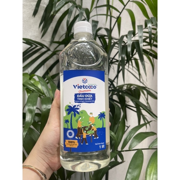 Viet coco Cold Pressed Coconut Oil Bottle 1 Liter | Shopee Malaysia