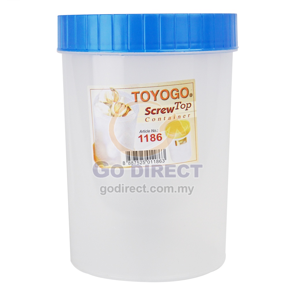5 X TOYOGO Round Screw Food Tight Container Kitchen Storage Box Plastic ...