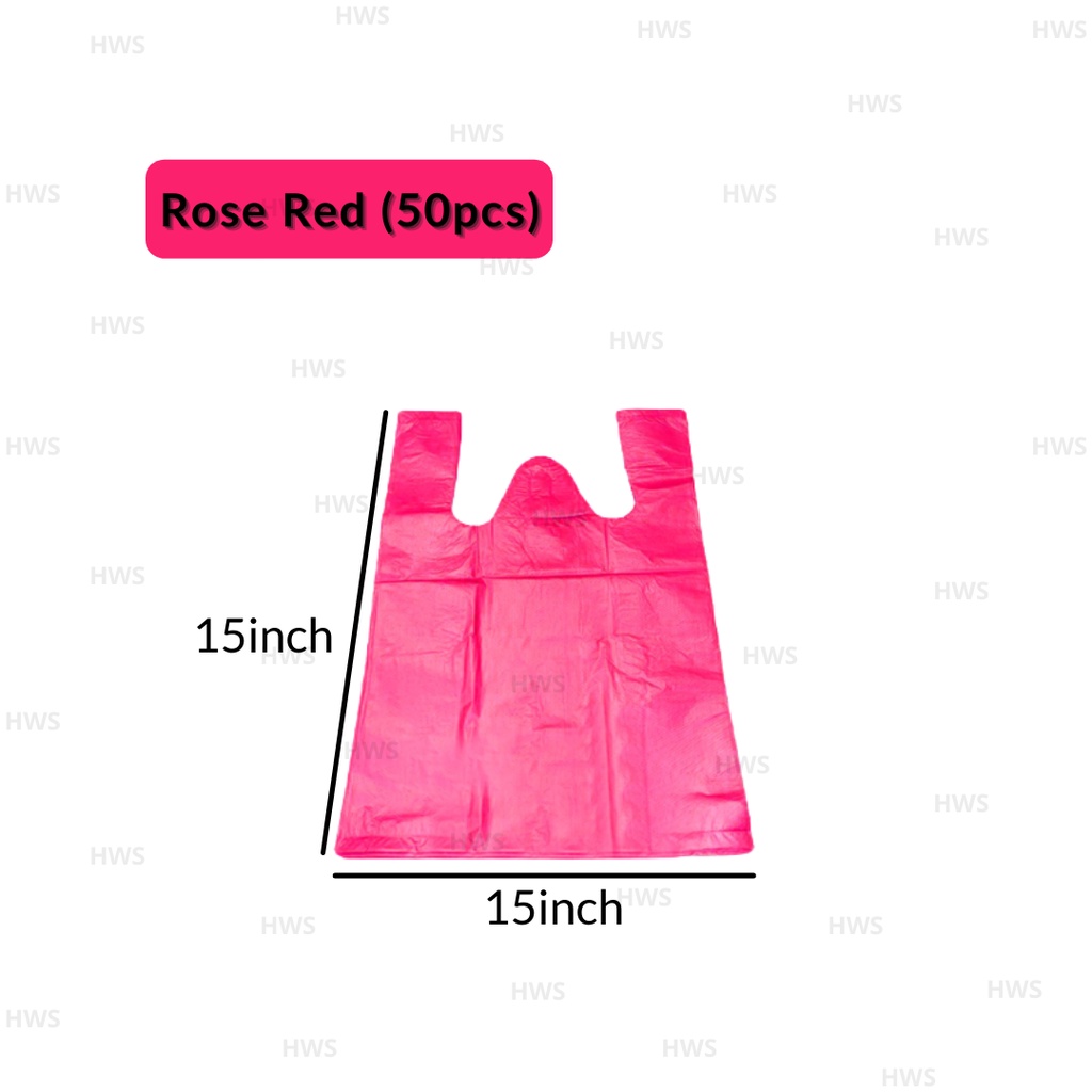 HWS SINGLET PLASTIC BAG 9X11", 12X12", 12X16", 15X15", 16X18", 17X19 ...