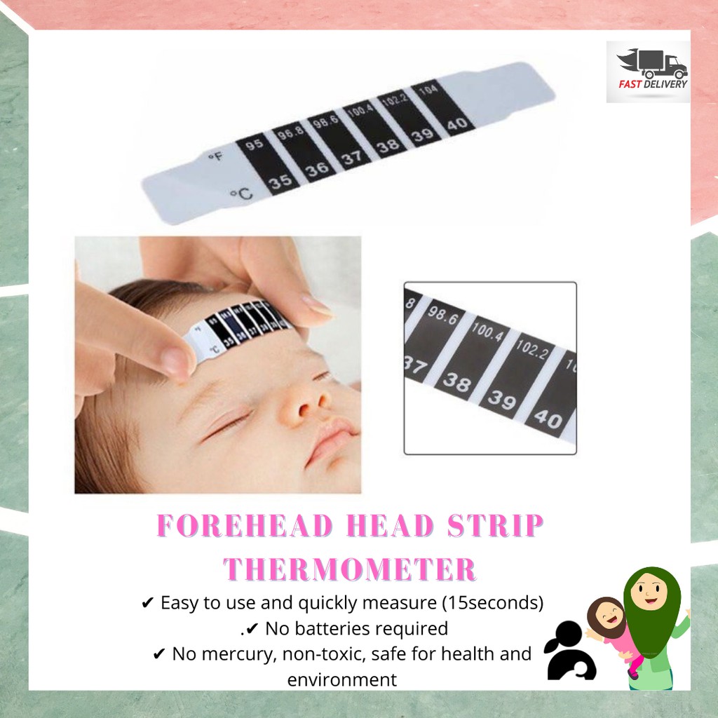 CB : FOREHEAD HEAD STRIP THERMOMETER / Termometer Dahi | Shopee Malaysia