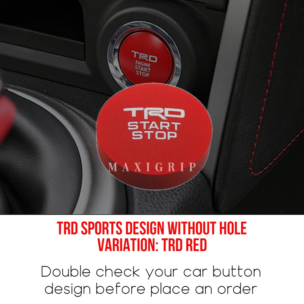Toyota GR TRD crystal push start button cover fits Vios 86 CHR Wish Yaris Innova Camry alphard ...
