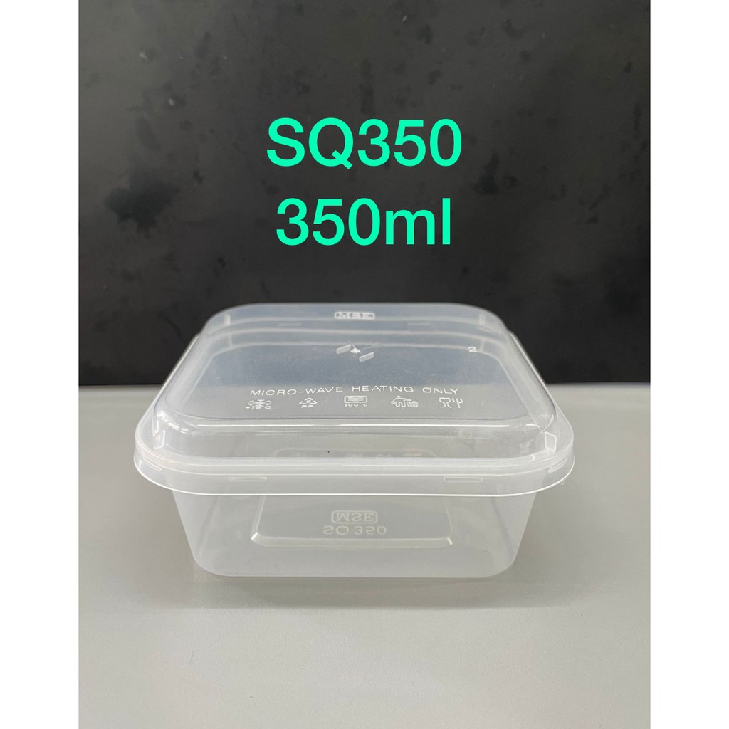 [Ready Stock] Square Plastic Disposable Container SQ350/Bekas Petak 350 ...