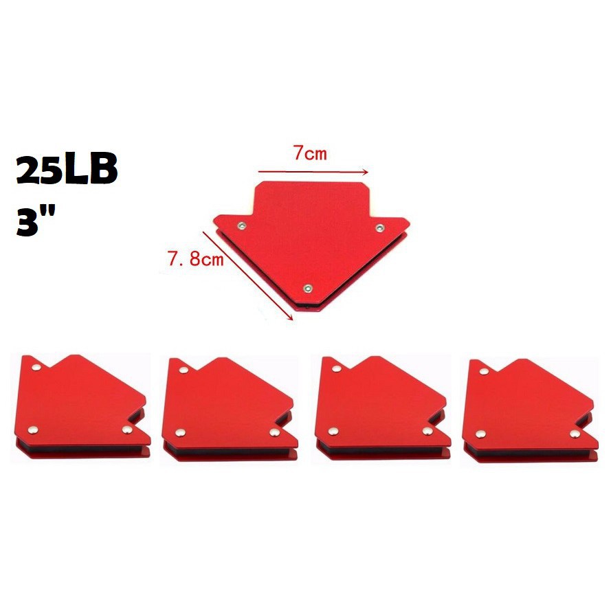 25LB 3" Magnetic Welding Angle Holder Corner Arrow Support Strength ...