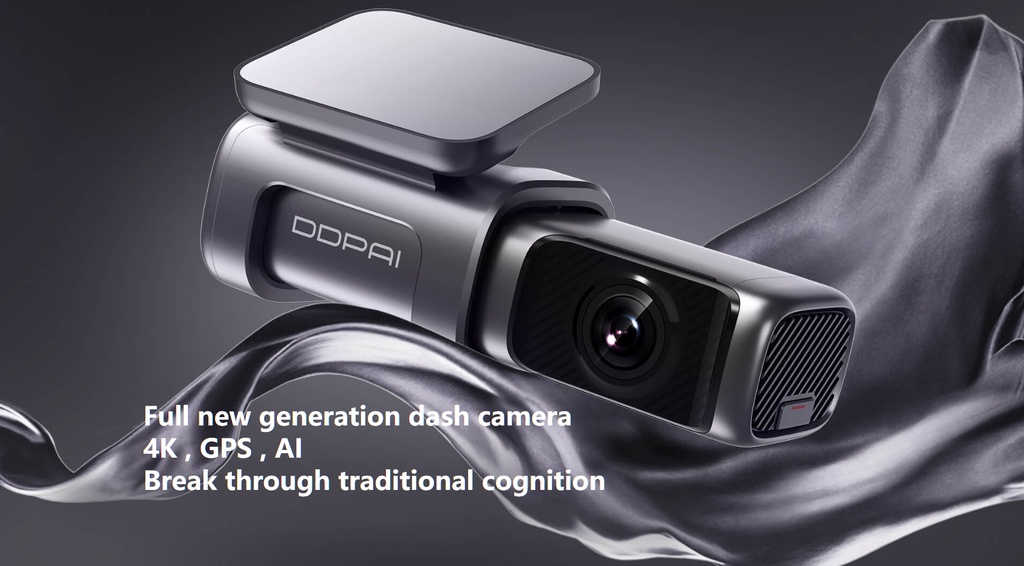 DDPai Mini5 Dash Cam 4K 2160p GPS 5GHz WiFi 128GB SD Card 64GB eMMC ...