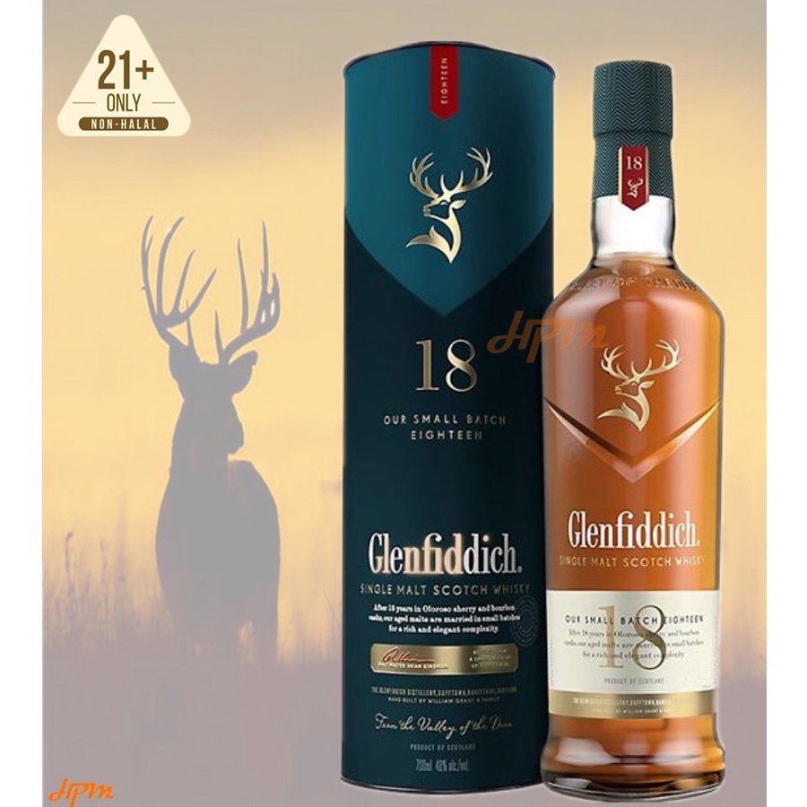 Glenfiddich 18 Year Old Single Malt Scotch Whisky 700ml | Shopee Malaysia