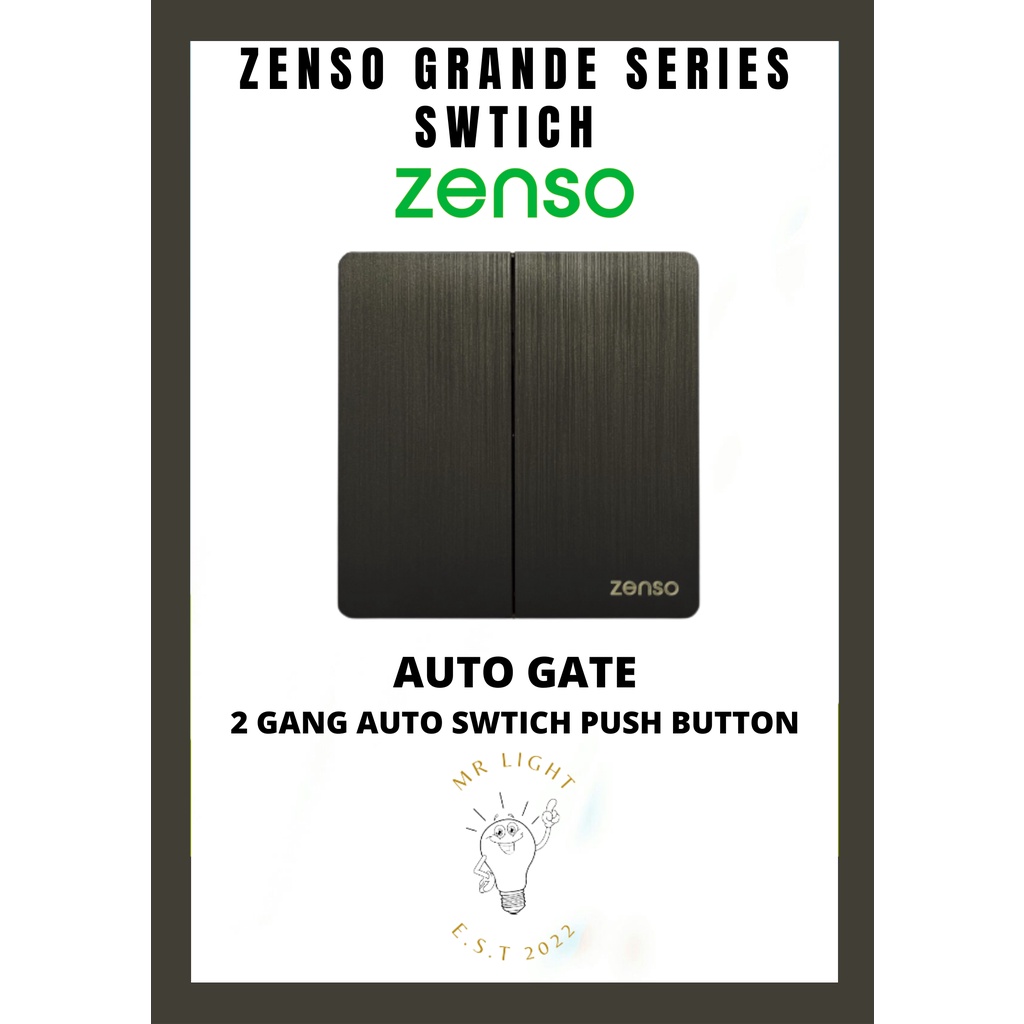 Zenso Grande (Hairline Black) Switches & Socket Outlet Frameless Design ...