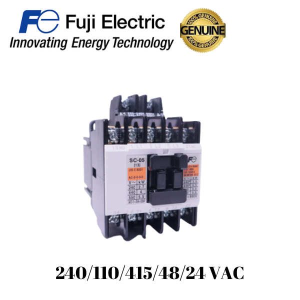 Fuji ( SC-05 ) 20A 1a1b AC Magnetic Contactor 3Pole 240/110/415/48/24 VAC | Shopee Malaysia