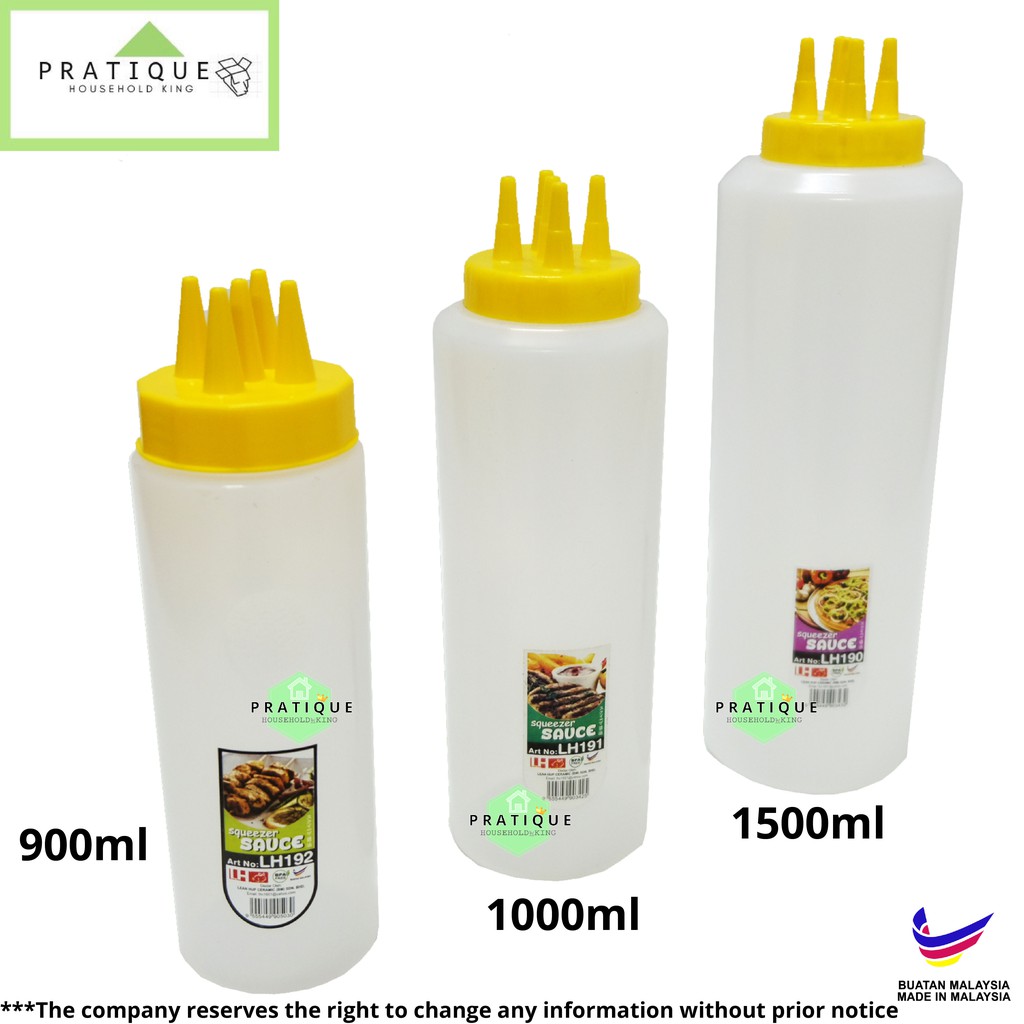 600ml & 1000ml & 1500ml Acuan Roti Jala /Roti Jala Bottle / Botol Sos ...