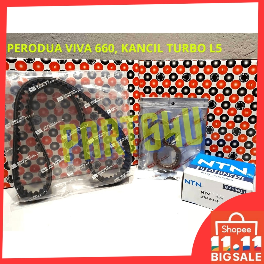 PERODUA VIVA 660 I3, KANCIL TURBO L5, MIRA L9 TIMING BELT KIT SET 100K (13514-87215) 106Y25 EF ...
