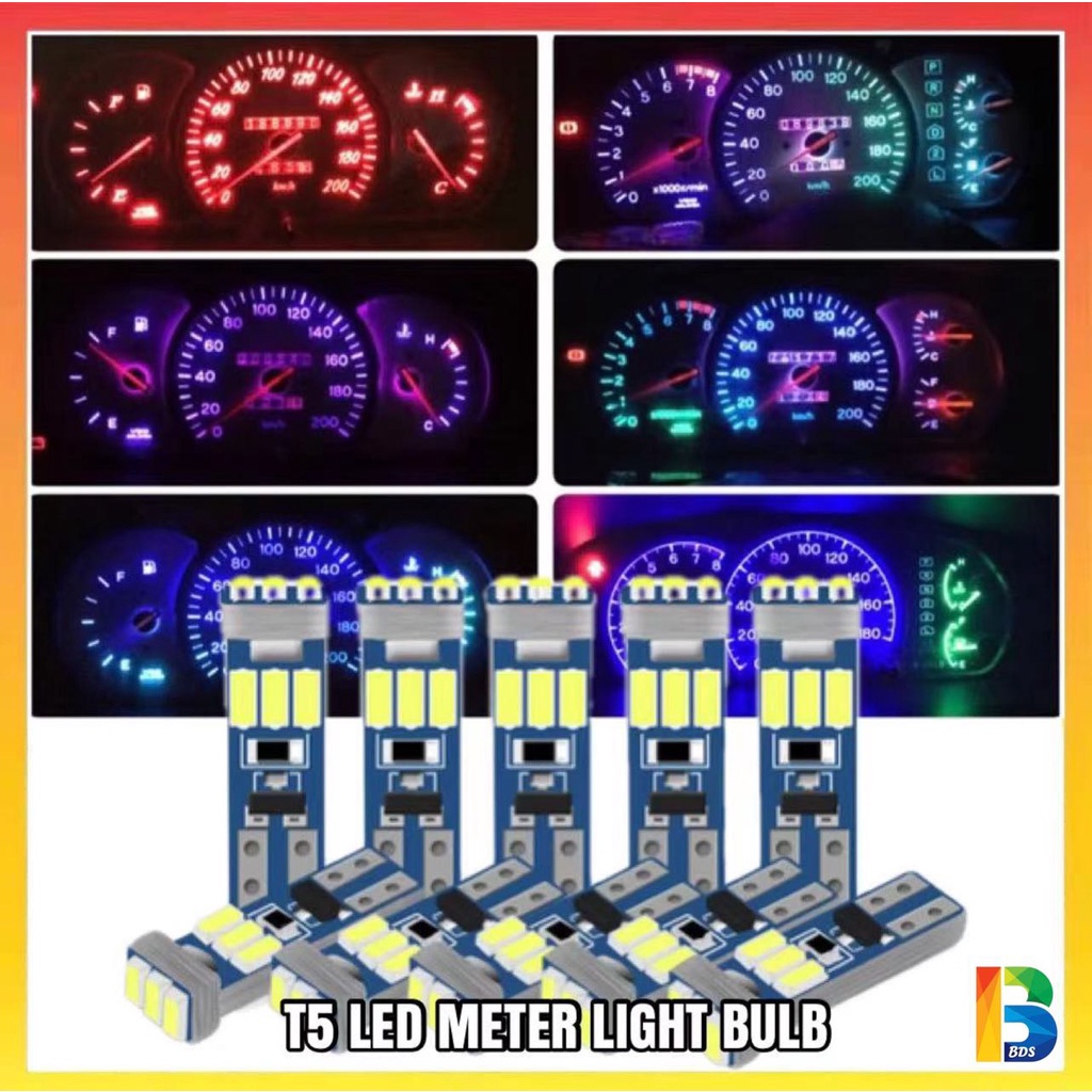 T5 LED METER LIGHT BULB 3014SMD Meter Light Led Bulb 9LED T5 W3W Lampu ... T5 LED METER LIGHT BULB 3014SMD Meter Light Led Bulb 9LED T5 W3W Lampu ...
