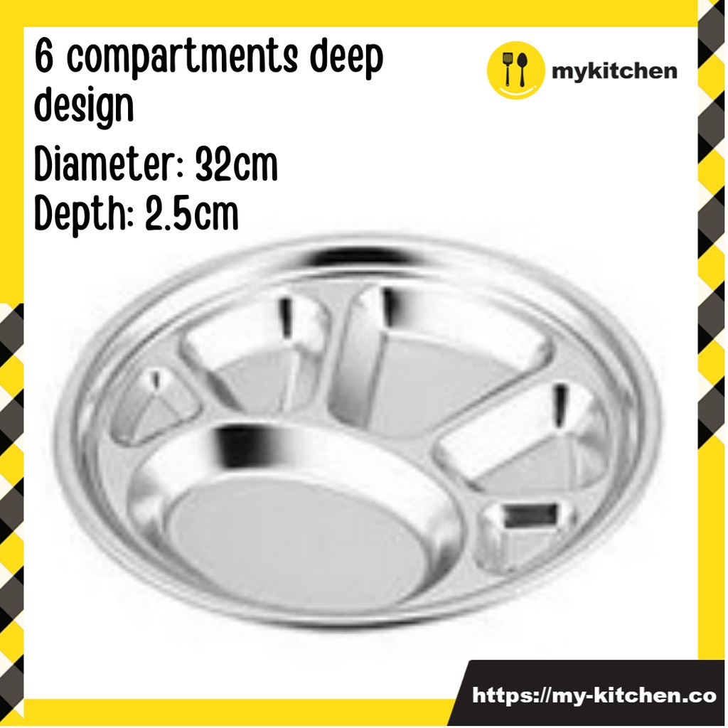 [MY KITCHEN] Stainless Steel Food tray/ Dulang Makanan / Pinggan Mamak ...