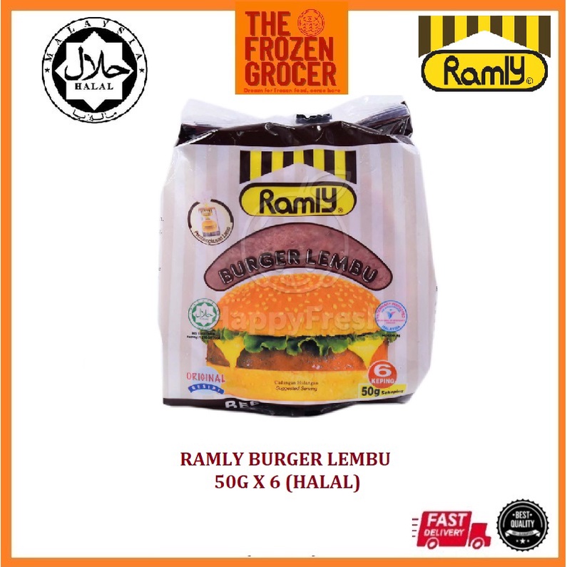 [delivery kl/ sebahagian selangor] Ramly Beef / Burger Lembu 300g ...