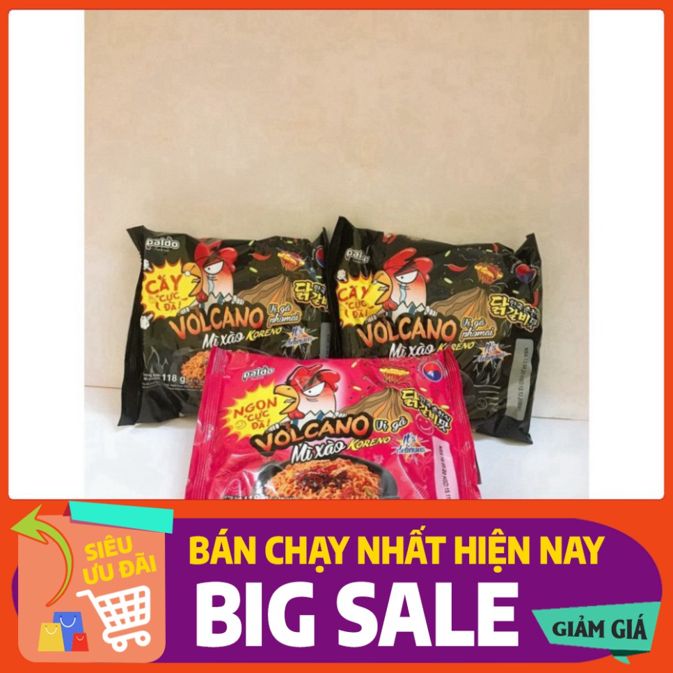 Koreno Paldo Volcano Korean Instant Stir-Fried Noodles Chicken Flavor ...