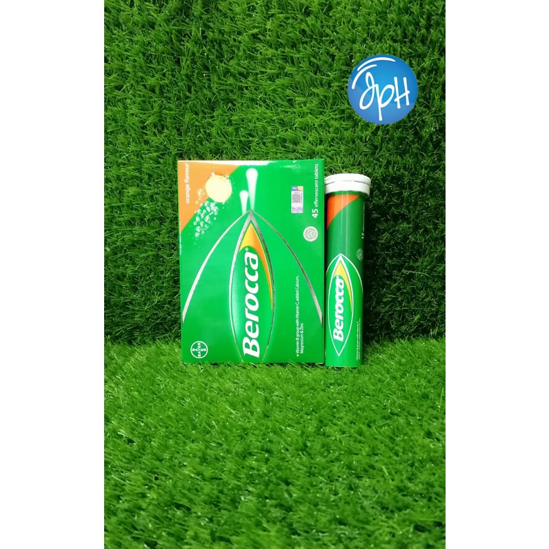 Berocca Vitamin C Effervescent Tablets Orange with Vitamin B, Calcium ...