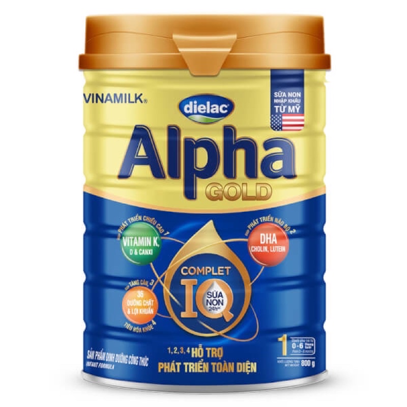 Alpha Gold IQ Powdered Milk 1 800g (New Model) | Shopee Malaysia