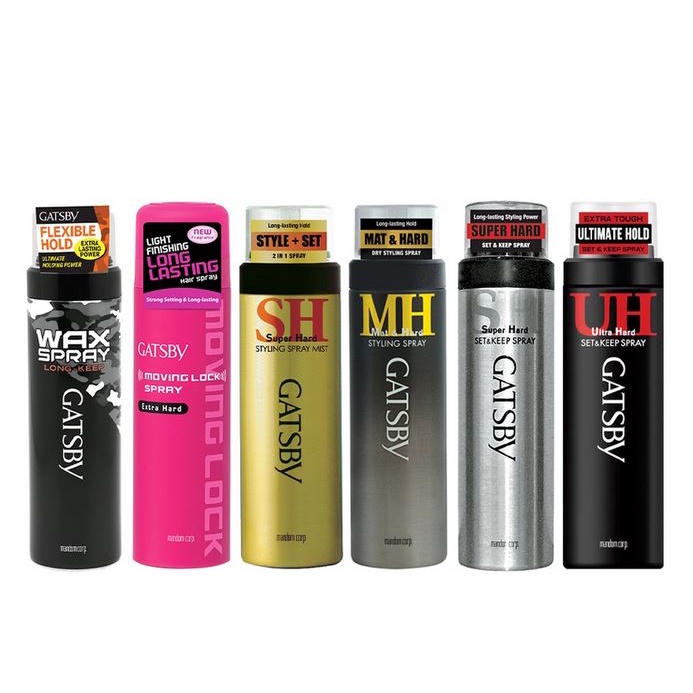 Gatsby Styling Hair Spray - Moving Lock/Long Keep Wax/Style Set Mist ...