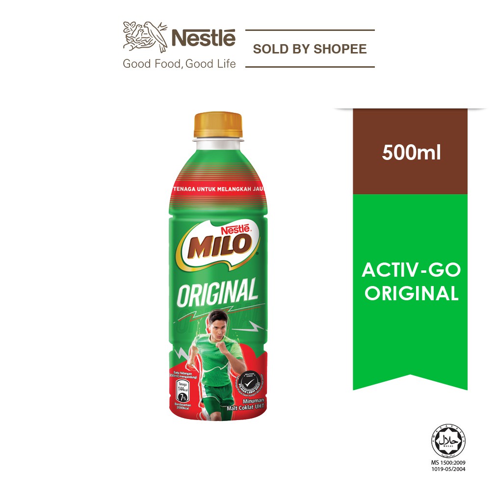 NESTLE Milo Activ-Go Original PET 500ml (Halal) | Shopee Malaysia