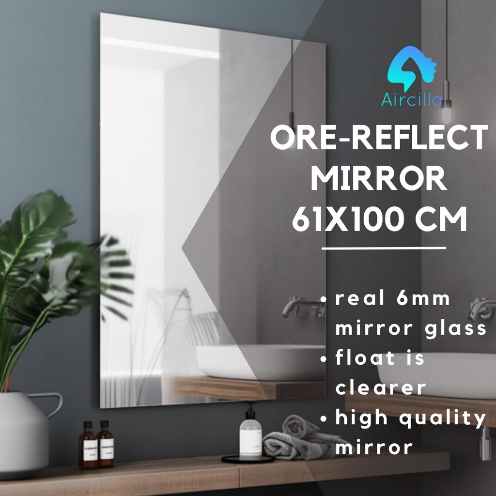 [Customizable] ORE-Reflect Elegant 61x100cm Frameless Wall Mirror ...