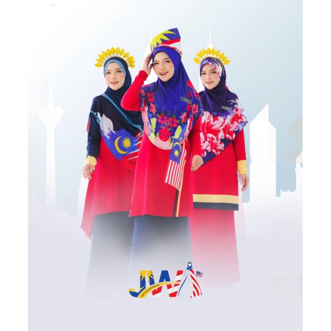 BAJU MERDEKA FREE TUDUNG FREE CEKAK SANGGUL. KURUNG MERDEKA JELITA ...