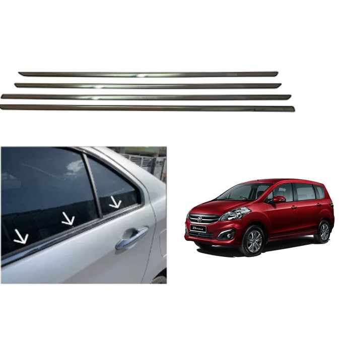 Proton Ertiga Door Window Trim Panel Door Moulding Chrome Cover Frame ...